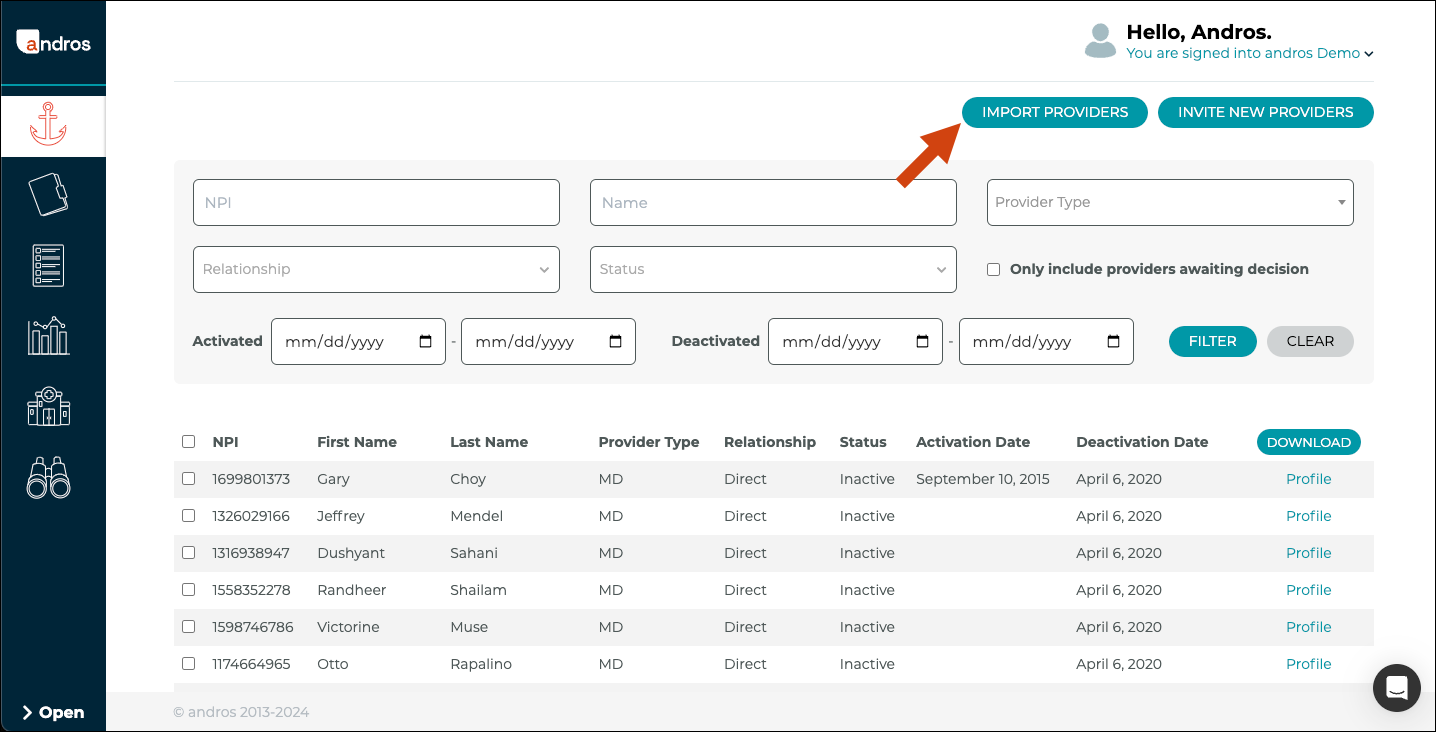 Ad Hoc State License Verification – Andros Help Center